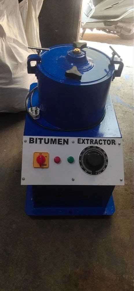 Bitumen Extractor Hand Operated And Digital Capacity 15 Liter At Rs