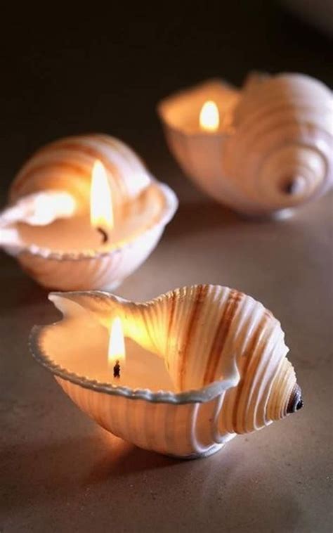 Manualidades Con Conchas Marinas Manualidades Ароматические свечи