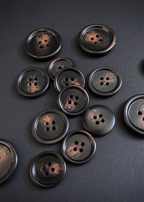 Tortoise Shell Buttons Dark Brown Various Sizes Miss Maude