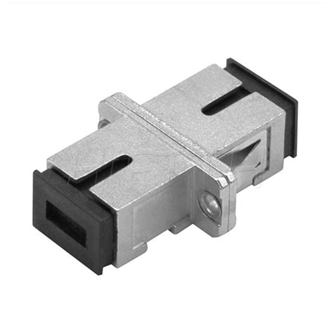 SC UPC Single Mode Simplex Metal Adaptor With Flange
