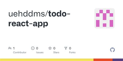 GitHub Uehddms Todo React App