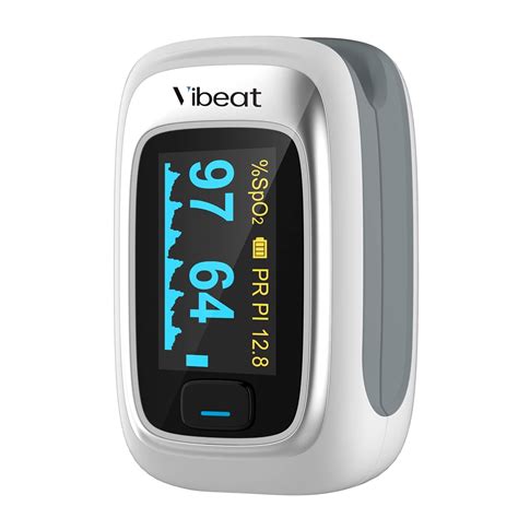 Vibeat Oxygen Meter Fingertip Pulse Oximeter With Alarm O2 Sat Monitor