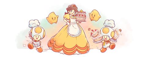 Princess Daisy Luma Toad And Yellow Toad Mario Drawn By Saiwo