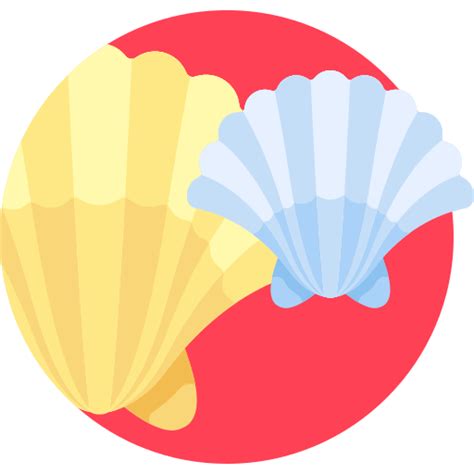 Shell Detailed Flat Circular Flat Icon