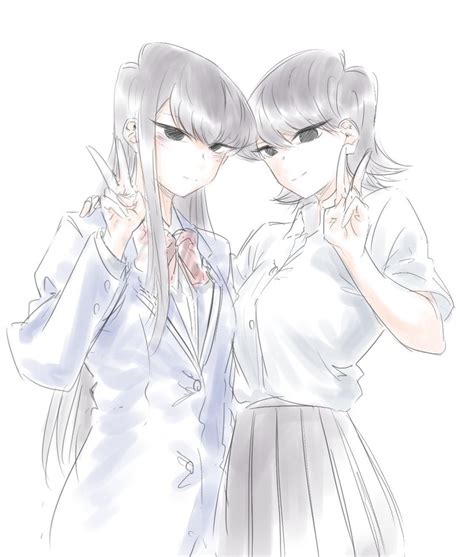 Komi Shouko And Komi Shuuko Komi San Wa Komyushou Desu Drawn By Mitsugu Danbooru