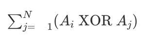 Sum Of Bitwise XOR Of Each Array Element With All Other Array Elements GeeksforGeeks