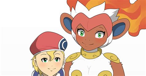 ポケモン Commission Trainer And Infernape Winick Limのイラスト Pixiv