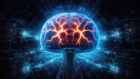 Science Brain Synapse Scan Stock Illustration Illustration Of