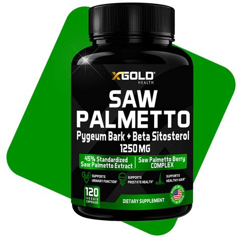 Saw Palmetto Prostate Supplement For Men Pygeum Bark Beta Sitoster