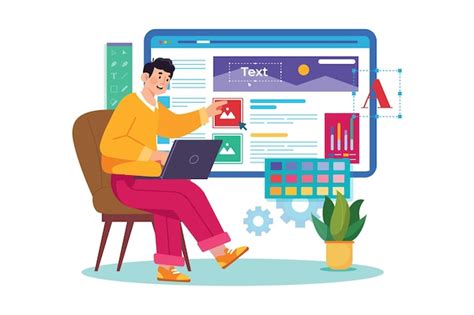 Premium Vector Ux Ui Designer Online Service Or Platform Web