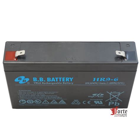 BB Battery HR9-6 6v 9ah мощный АКБ