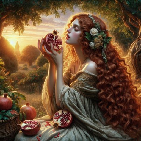 Persephone And The Pomegranate Christine Widdall