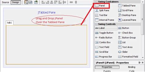 How To Use Jtabbedpane In Netbeans Java Source Code