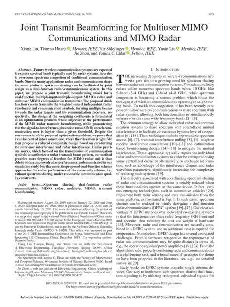 liu 2020 mi mo radar download free pdf mimo radar