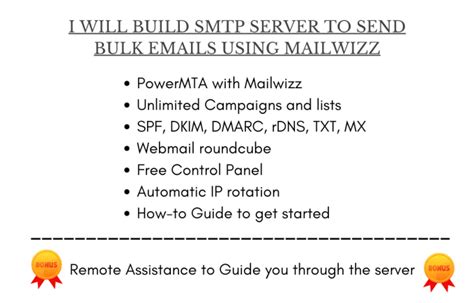 built an smtp server to send unlimited emails by acttechsolution fiverr