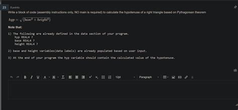 Solved Points Write A Block Of Code Assembly Chegg