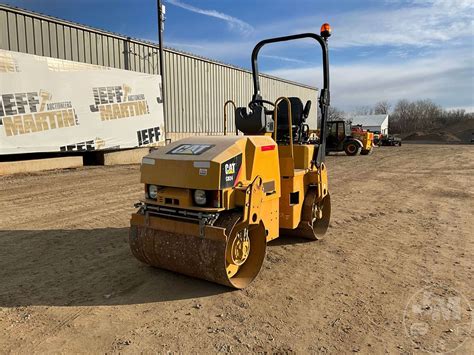 Caterpillar CB24 Smooth Drum Roller Compactor For Sale Glencoe MN