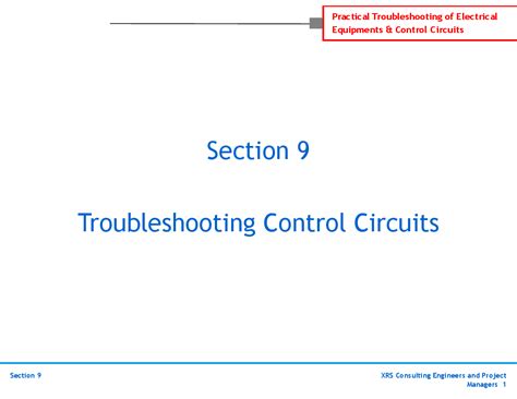 Electrical Troubleshooting Control Circuits Ppt Slide Deck Electrical Troubleshooting Control Circuits Ppt Slide Deck