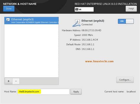 red hat enterprise linux rhel 8 installation steps with screenshots