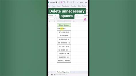 Delete Unnecessary Spaces In Excel Remix Shorts Trending Trending Excelfansonly Youtube