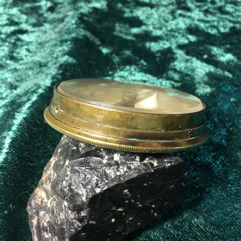 Zero Stock Antique Pocket Compass Made In England Explorer Antiques
