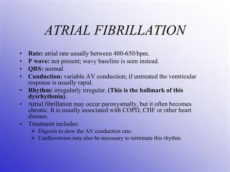 Arrhythmia Diagnosis And Management Ppt
