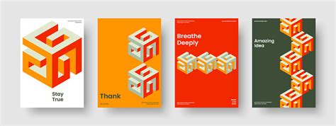 Template Poster Terisolasi Tata Letak Spanduk Geometris Desain Laporan