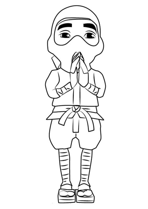 Olivia From Subway Surfers Coloring Page Free Printable Coloring