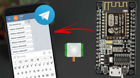 Télégramme Détection De Mouvement Esp8266 Nodemcu Avec Notifications