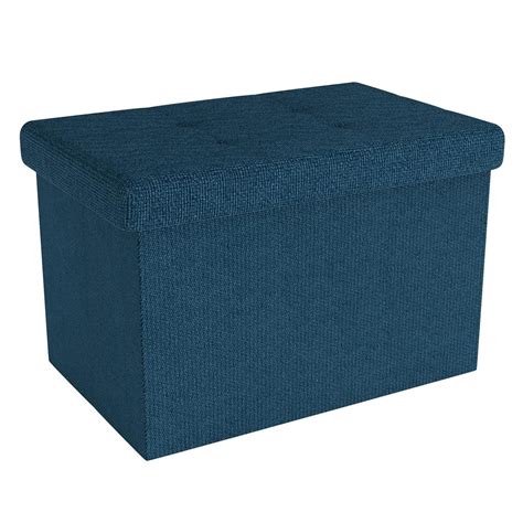 Ławka składana 49x30x30 cm w kolorze NIEBIESKI OCEAN kostka do