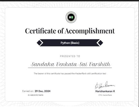 Python Programming Hackerrank Certification Codingskills