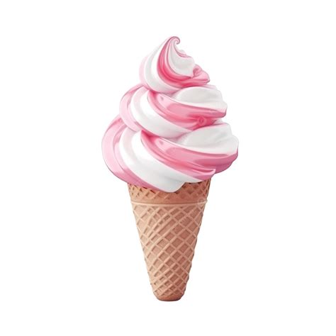 3d 렌더링 흰색 배경에 원 아이스크림 3d 렌더링 분홍색 아이스크림 3d 렌더링 Oink 아이스크림 그림 공백 음식 원 Png 일러스트 및 이미지 에 대한 무료