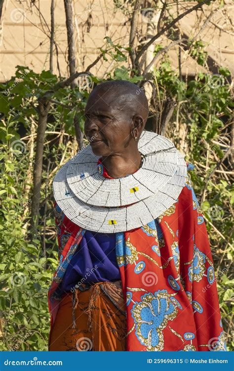 A Masai Woman In Tanzania Editorial Image Image Of Elderly 259696315
