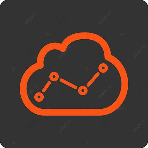 Analytics Icon Diagram Trend Orange And Gray Vector Vector Diagram