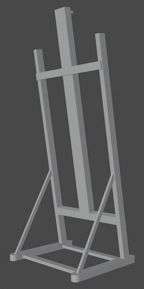 Artstation H Frame Easel Game Assets