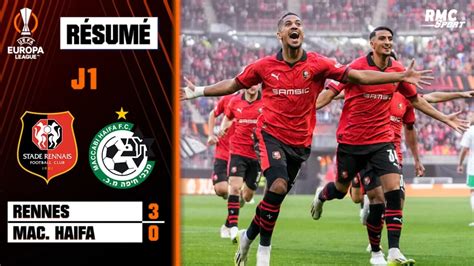 Résumé Rennes 3 0 Maccabi Haïfa Ligue Europa 1ère Journée