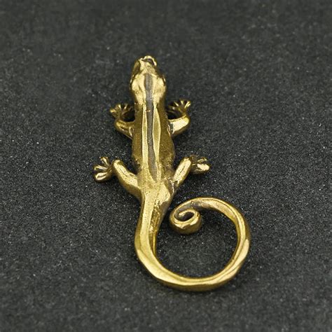 Vintage Style Copper Gecko Tea Set Figurine