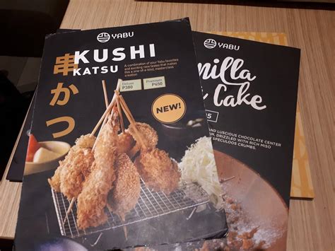Menu At Yabu Restaurant Manila Hxgm Fqv
