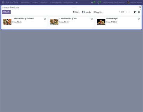 Odoo Pos Combo Products Product Combo In Odoo Webkul