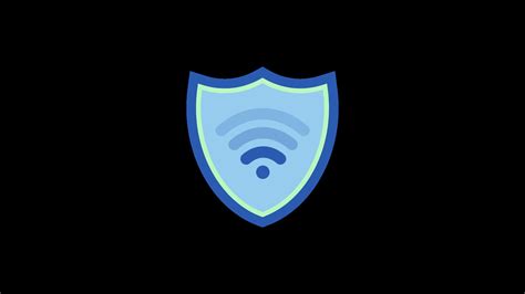 Secure Wifi Network Shield Connecting Stock Motion Graphics Sbv