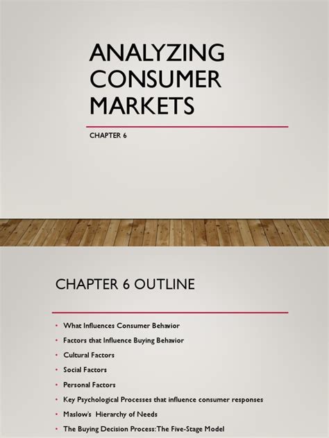 Analyzing Consumer Markets 6 Pdf Consumer Behaviour Behavior