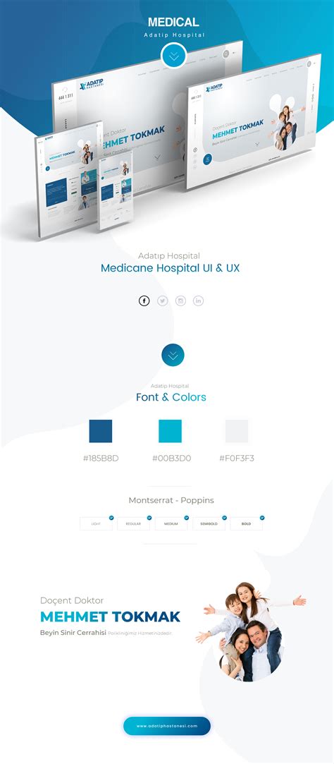 Medical Adatip Hospital Brand UI UX Design Web On Behance