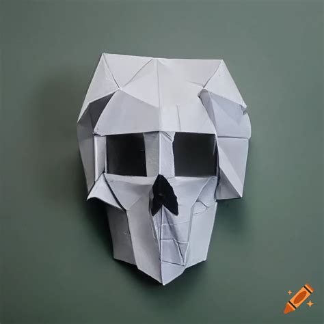 Paper Skull Origami Artwork
