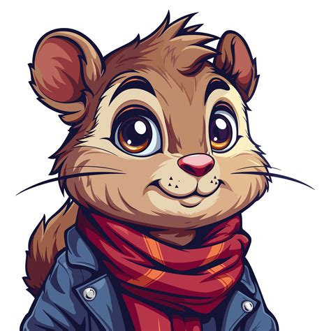 Chipmunk Cartoon Flat Color 44766865 Png