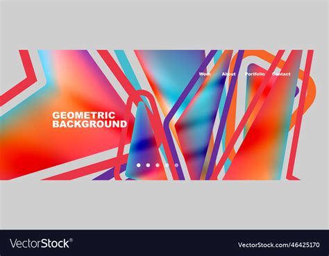 bright colorful triangular shapes abstract vector image