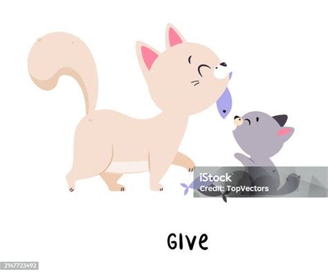 재미있는 고양이 기 물고기 에 아기 동사 치고는 교육 활동 벡터 일러스트 가축에 대한 스톡 벡터 아트 및 기타 이미지 가축