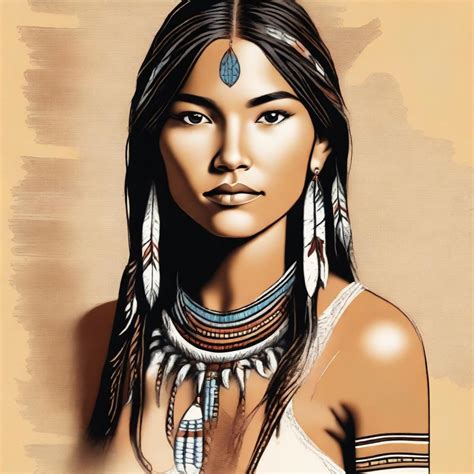 Native American Beauty A Timeless Portrait