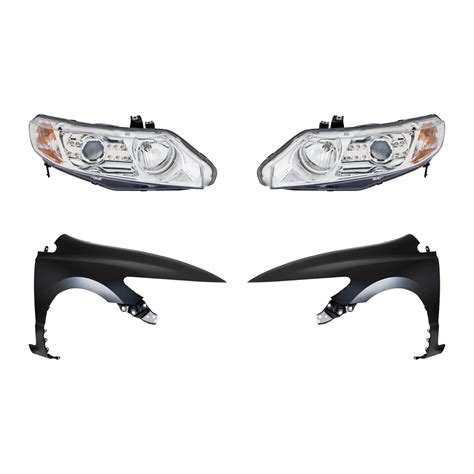 Headlight Assembly For 2006 2008 Honda Civic Right Passenger And