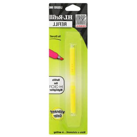 Zebra H 301 Stainless Steel Highlighter Hl Refill Yellow Ink