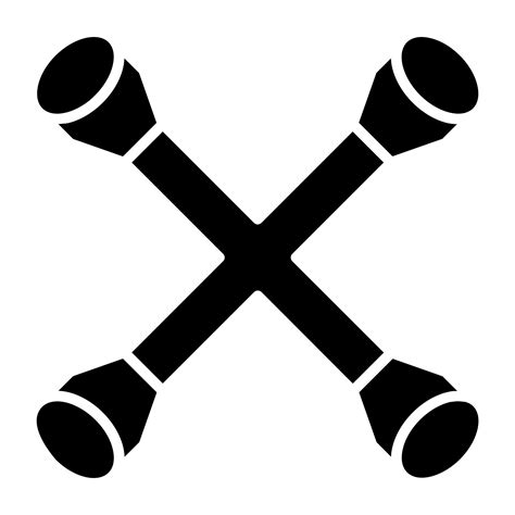 Cross Wrench Icon Style Vector Art At Vecteezy